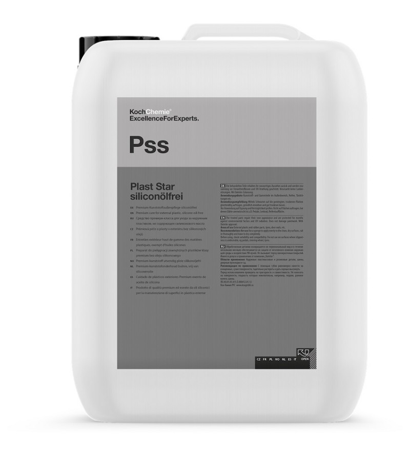 PSS Plast Star siliconölfrei – Acondicionador Plásticos y llantas 10 Litros