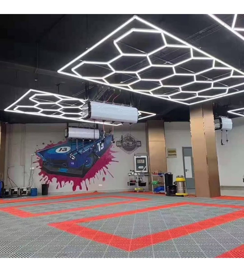 Set de lámparas led hexgonales para detailing
