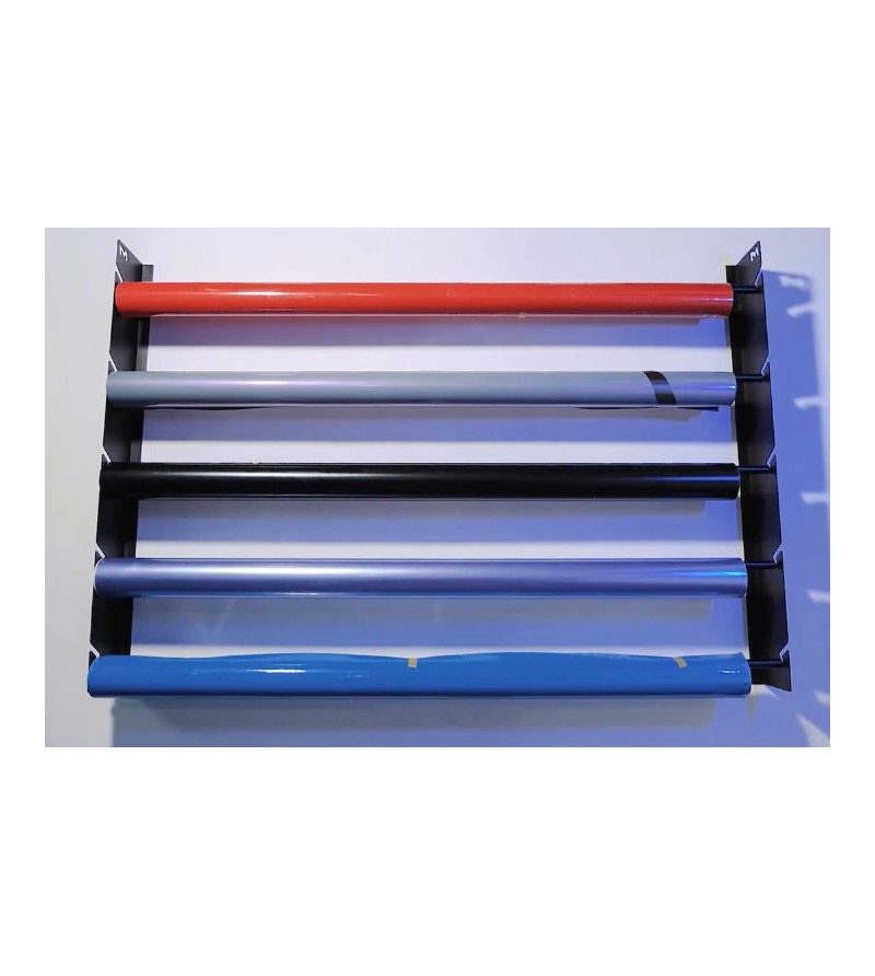 Wall Mounted Film Hanger | PPF and Vinyl 5 Roll Holder - Soporte de ...